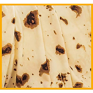 Liveinu Flannel Fleece Blanket Biscuit Wrap Blanket Round Throw Blanket Funny Realistic Food Round Blanket Novelty Food Throw Blanket 47 Inch Biscuit