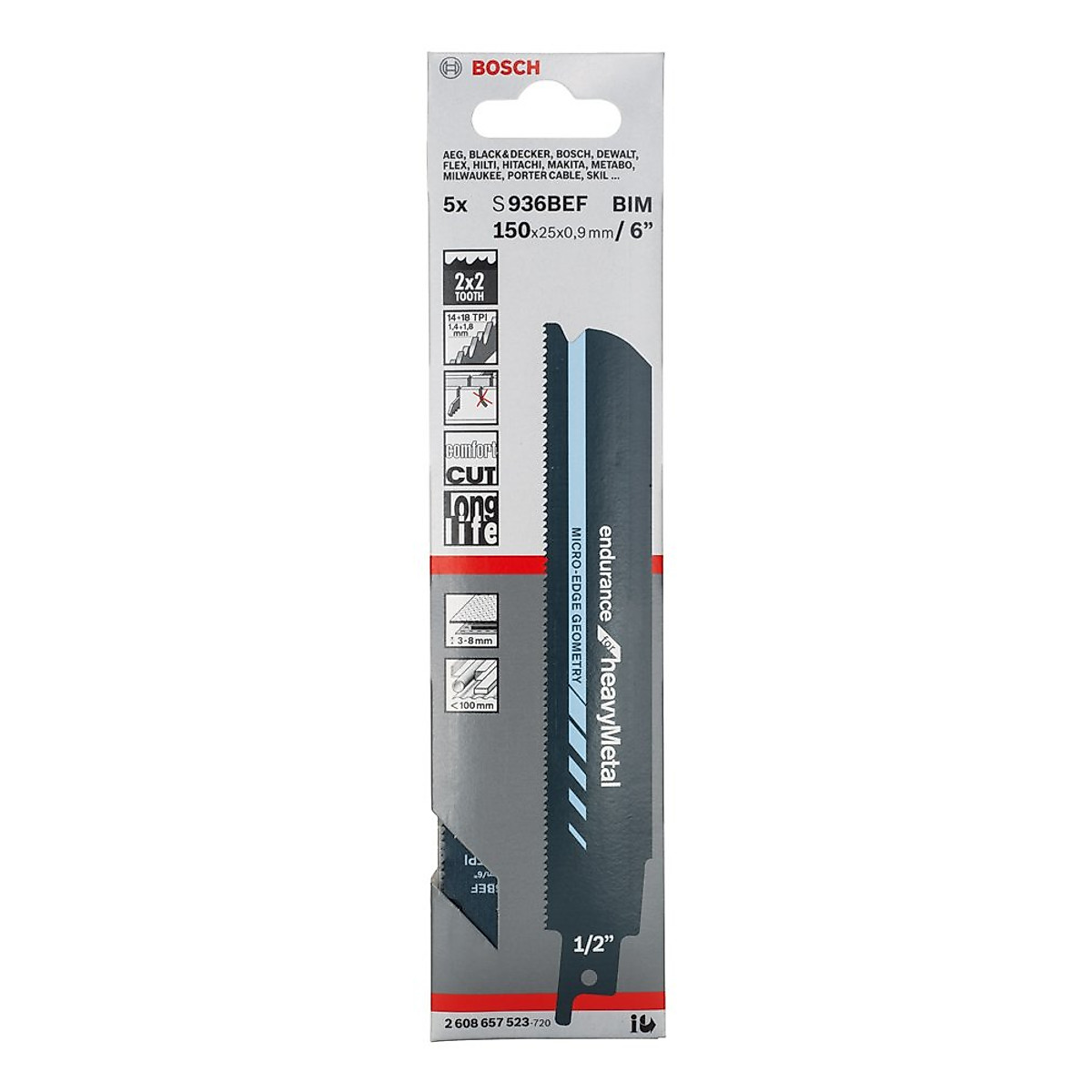 Bosch 2608657523 Saber Saw Blade S927 Bef 5 Pcs