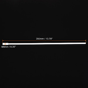 MECCANIXITY Magnetic Stir Bar Retriever 350mm(13.78 inch) Length Flexible PTFE Coating White