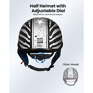 ILM Half Helmet Motorcycle Open Face Sun Visor Quick Release Buckle DOT Approved Cycling Motocross Suits Men Women 205V (L, Patriotic Flag)