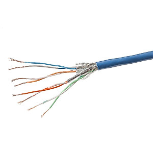 Monoprice 113658 Cat7 Ethernet Patch Cable - 3 feet - Blue | Flexboot RJ45 Stranded 600Mhz S/FTP CMX Pure Bare Copper Wire 26AWG - Entegrade Series