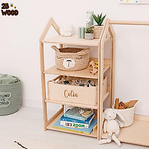 Personalized Small Clothes Rack for Hanging Clothes - Kids Dresser Dress Up Rack For Little Girls Clothing Rack for Kids Boys Toddler - Montessori Shelf Wardrobe Closet For Baby Clothes Kids Furniture