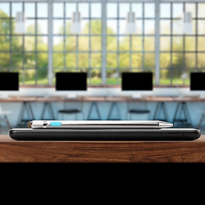 BoxWave Stylus Pen Compatible with Ecobee SmartThermostat EB-STATE5-01 - AccuPoint Active Stylus, Electronic Stylus with Ultra Fine Tip - Metallic Silver