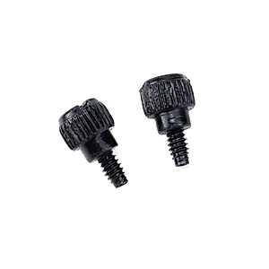 Mewutal 20 x Computer Case Thumb Screws, (6-32 Thread) PC Computer Case Fastener Thumb Screws, Black