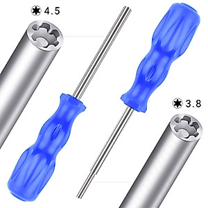 Gamebit Screwdriver Set, Security Screwdriver Bit Set 3.8mm and 4.5mm Security Screwdriver Perfect fit for Virtual Boy, Opening Nintendo, Sega Consoles and Game Cartridges - Blue