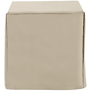 Crosley Furniture Patio Furniture Covers, Waterproof Outdoor Side Table Cover for Backyard, Deck, Tan