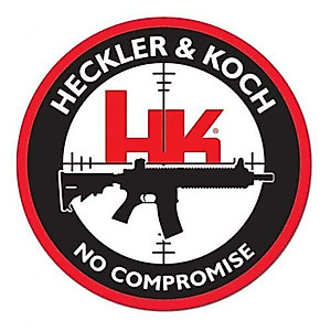 Montree Shop Heckler & KOCH Firearms NO Compromise 4" Decal Sticker HK Pistol Gun Rifle