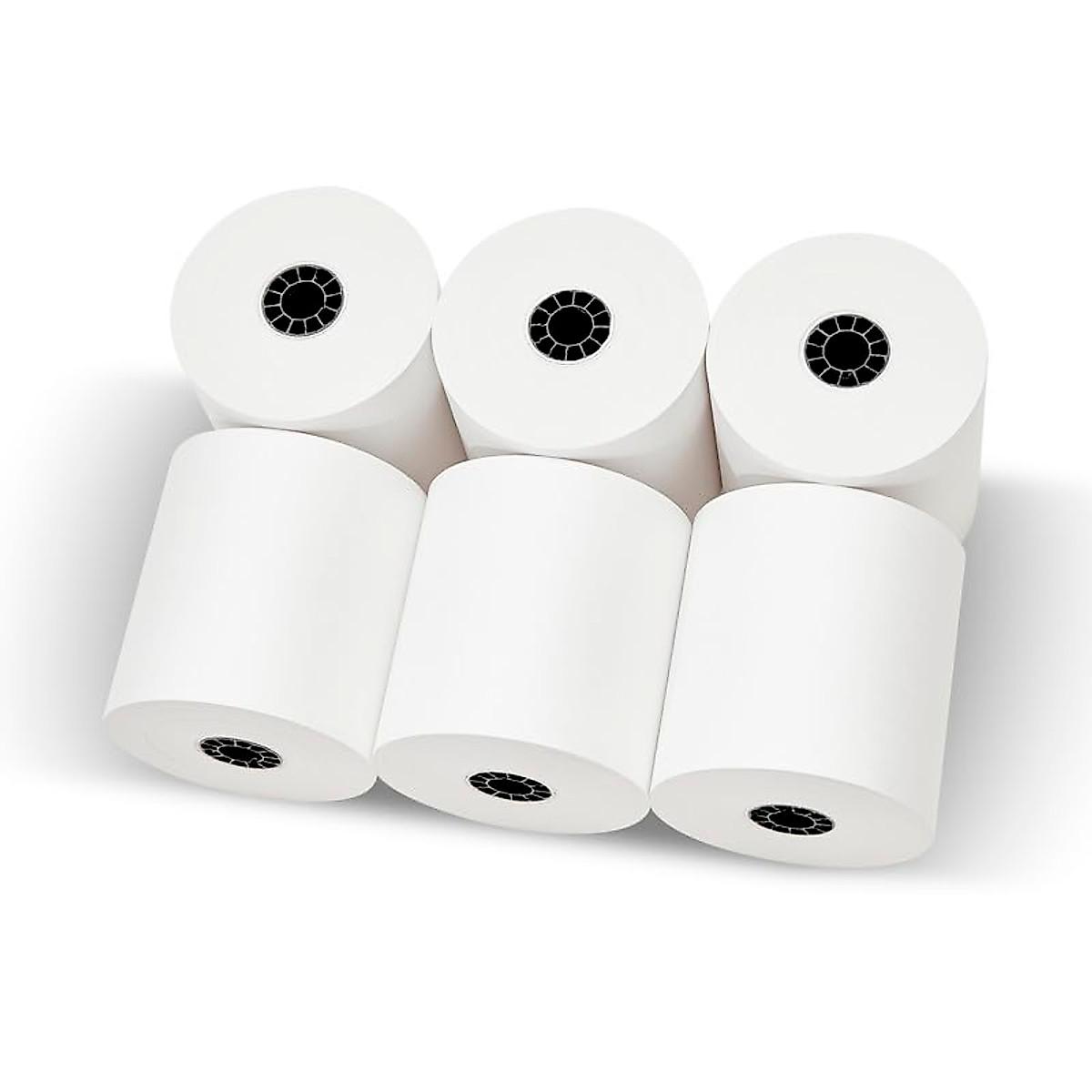 3" X 165' One Ply Bond Receipt Paper Rolls Compatible with Most Restaurant Kitchen Printers. (Non-Thermal - Pack of 50)