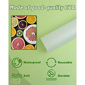 Refrigerator Liners, 12 Pcs Shelf Liners for Kitchen Cabinets, Washable Fridge Liner, Plastic Kitchen Drawer Liner