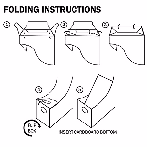 Evelots Magazine File Holder Organizer (6 Pack) Improved Front Fold-Extra Stable Flowers