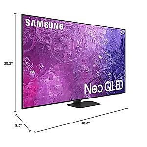 Samsung QN55QN90CAFXZA 55 Inch Neo QLED Smart TV with 4K Upscaling with a 5S-4KHD2-2.5M V-Series 2.5m Premium 4K HDR HDMI Braided Cable (2023)