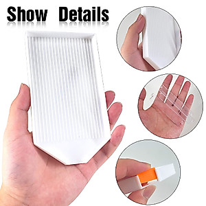 Diymood Painting Tools accessory Tray Organizer for Adults,Storage Tray Jar Containers Beads for Diamonds,Diymoon Painting Paint with Diamonds Painting supply Tools Diamond Art Kits supply,White