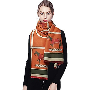 EXTREE Scarfs for Women Pashmina Silky Shawl Wrap for Evening Dressing Blanket Open Front Poncho Cape