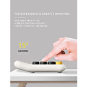 LOCOCK Standard Function Desktop Calculator, 12-Digit Large LCD Display and Big Round Buttons for Office, School, Home,Business Use (Pink)