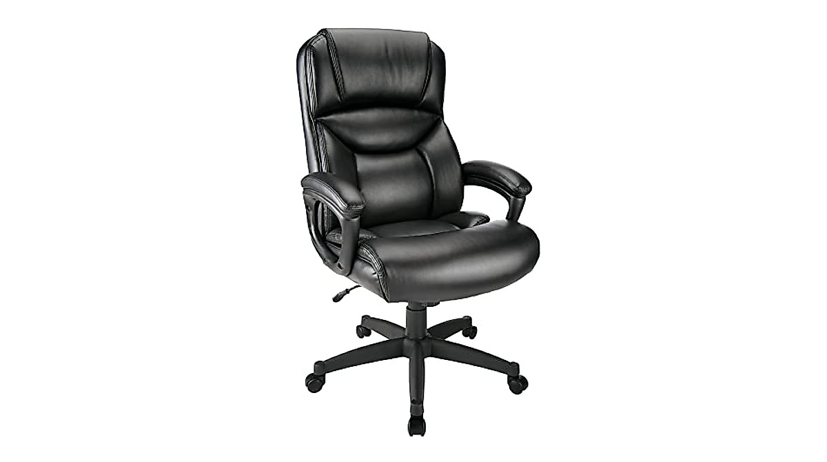 Realspace Fennington High-Back Bonded Leather Chair