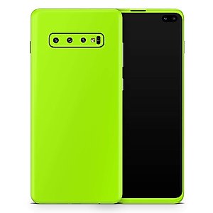 DesignSkinz Solid Green V3 Protective Vinyl Decal Wrap Skin Cover Compatible with The Samsung Galaxy S20 (Screen Trim & Back Glass Skin)