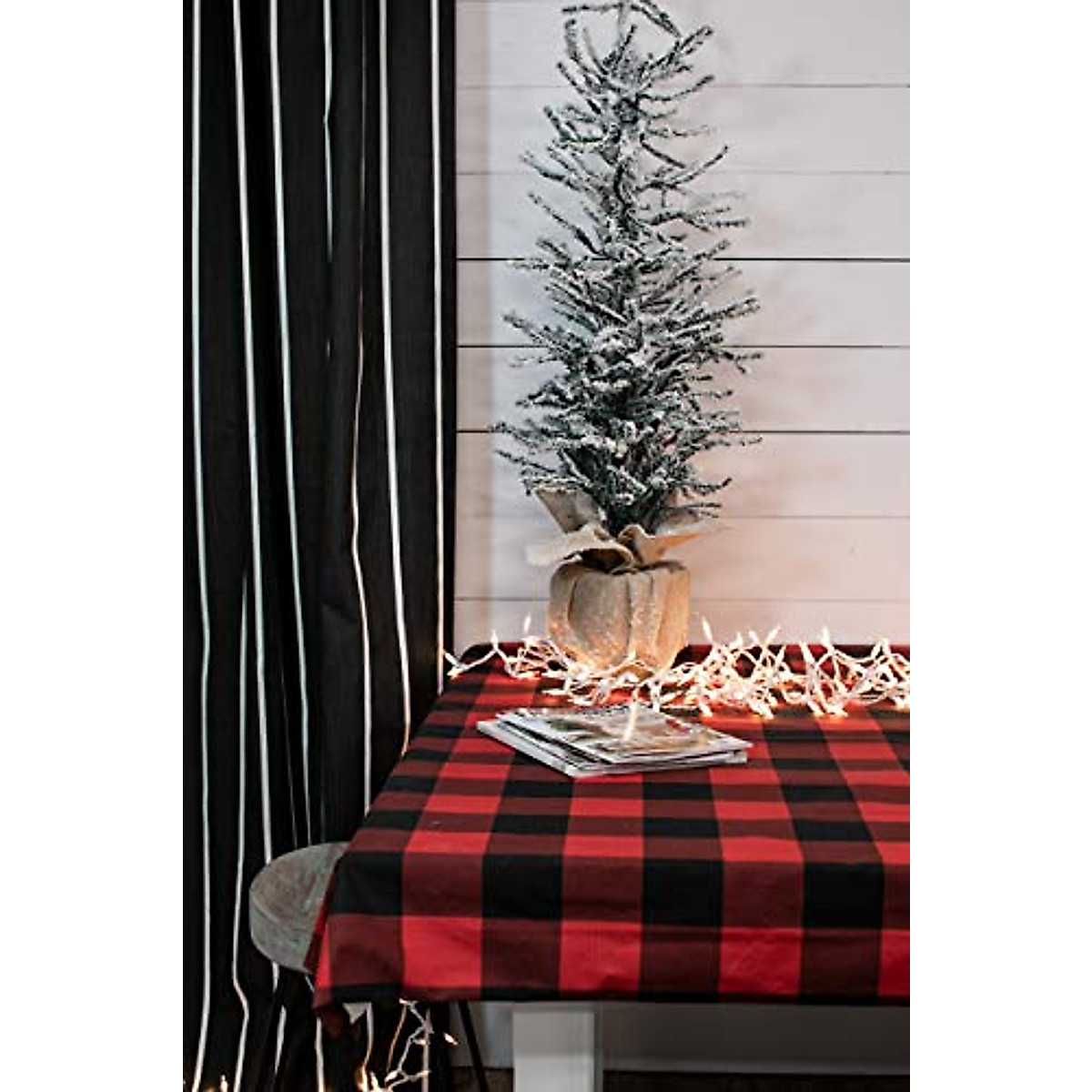 Premier Prints Buffalo Check Red/Black, Fabric by the Yard