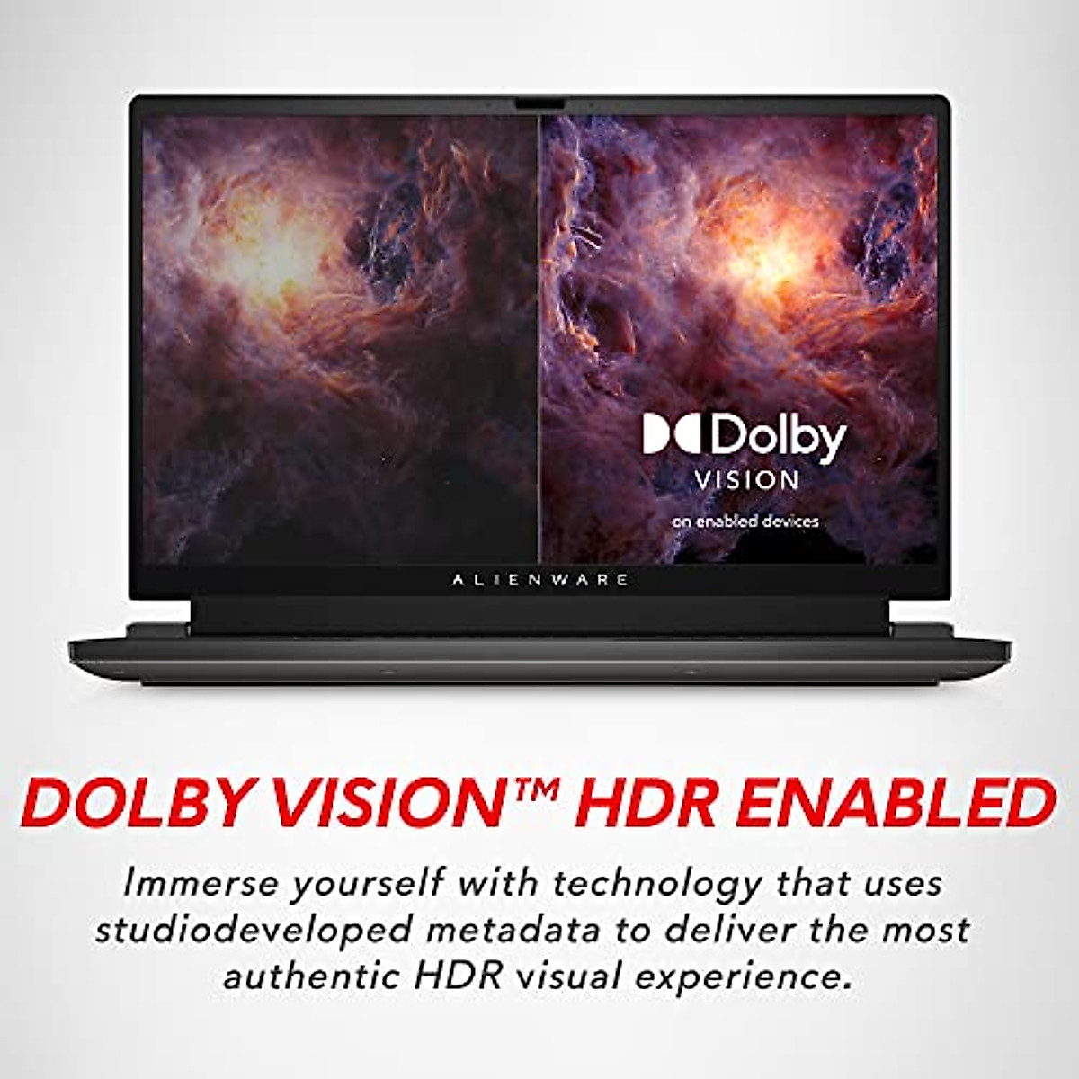 Alienware M17R5 Gaming Laptop - 17.3-inch FHD 480Hz Display, AMD Ryzen 9-6900HX, 32GB DDR5 RAM, 1TB SSD, NVIDIA GeForce RTX 3080 GDDR6, Windows 11 Home, 1 Year Support - Dark Side of the Moon, Black