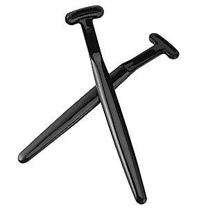 2pcs tongue scraper Tongue Brush Tongue Cleaner Tongue Cleaning Scraper for Fresher Breath in oral tongue cleaner Seconds tongue scraper (Black)