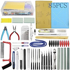 Bigstone 85 PCS Gundam Model Tools Kit Hobby Building Tools Set for Cars, Airplanes, Buildings, Gundam, Robots Models Building Repairing and Fixing ext.