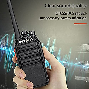Retevis H-777S Long Range Walkie Talkies,2 Way Radios for Adults,Rechargeable Two Way Radio,VOX Hands Free Durable Strong Signal,Security Church School Business (10 Pack)