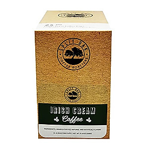 Irish Cream Coffee Compatible with Keurig K-Cup Brewers Single Serve 24 Count Gourmet Coffee from Split Oak Coffee Roasters Coffee Capsules 100% Arabica Medium Roast