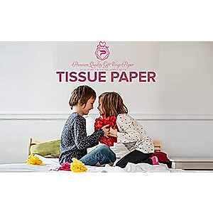 Tissue Paper for Gift Wrapping (100 Sheets) 20 Assorted Colors, Gift Bags, Packaging, Floral, Birthday, Holidays, Christmas, Halloween, and DIY Crafts 15" X 20" Inch