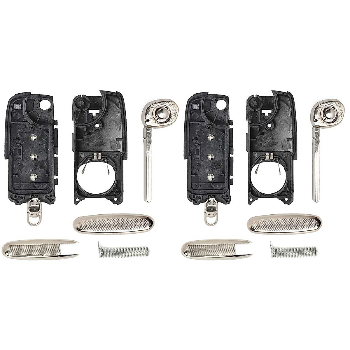 Beefunny New Replacement Uncut Folding Remote Key Shell Case Fob 3 Button for Bentley Continental GT GTC 2006-2010(1)