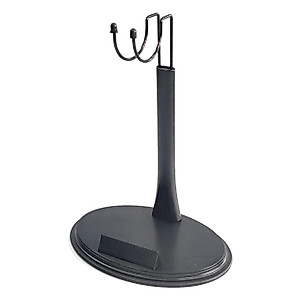 NANSHINE 5 Pcs Action Figure Stand 1/6 Scale Model Stand 12 inch, Black Holder Support Base Bracket for Model, Action Figure Base Display Stand U Type Simple Packaging- Detachable Adjustable Height