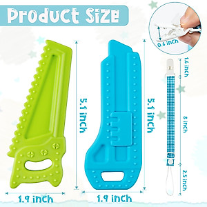 4Pcs Teething Toys for Babies, Soothe Babies Sore Gums BPA Free Silicone Teething Chew Toys with Pacifier Clip Infants Molar Teether Baby Shower Keepsake Gifts for 0-6 Months 6-12 Months