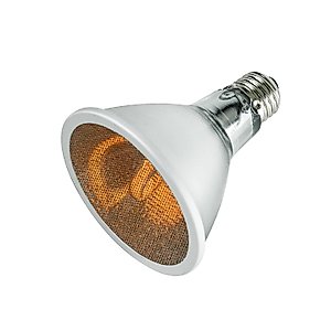 REPTI ZOO Reptile Basking Heat Lamp Bulb, 50W Splashproof Energy Saving Deep Heater Non-Luminous Carbon Infrared Heat Bulb for Reptile Amphibians