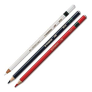 Stabilo-All 3x Pencils (Black-Red-White)