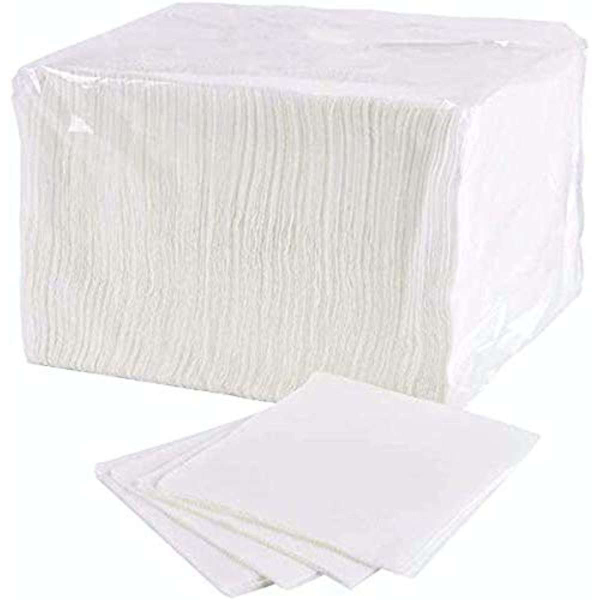 Elegant Lunch Napkins, 1-Ply, 12In X 12In, , White. Paper Napkins For Everyday Use. (pack of 100)
