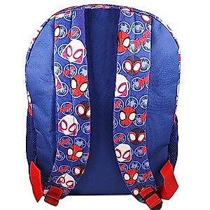 Spidey and His Amazing Friends Backpack Set for Kids - Bundle with 16” Spiderman Backpack, Spidey Stickers, More | Spidey and Friends Backpack