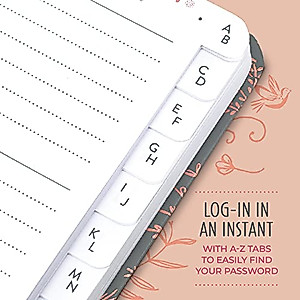 Boxclever Press Password Book with Alphabetical Tabs. Never Forget a Password Again! Easy to Use Password Keeper for All Your Internet Details. Untitled Password Notebook - 6 x 4.5''