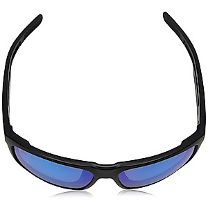 Costa Del Mar Man Sunglasses, Matte Black Frame Blue Mirror Lenses - 62MM