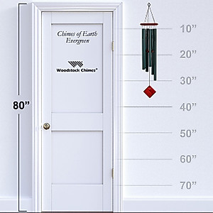 Woodstock Wind Chimes for Outside, Garden, Patio, Porch and Outdoor Decor (37") Encore Chimes of Earth Evergreen Wind Chimes Gifts (DCE37)