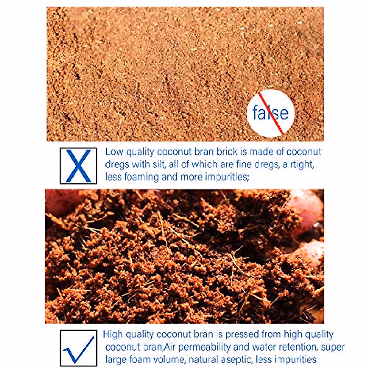 Iceyyyy 60pcs 40mm Compressed Coco Coir Fiber Potting Soil - Expanding Organic Coco Coir Pellet Fiber Soil, Peat Soil Pellets Seeds Starting Plugs for Planting (60, 1.57Inch)