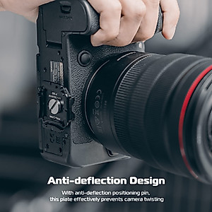 ULANZI FALCAM F38 Camera Quick Release Plate for Zhiyun M3 M2S Stabilizer, 38mm Anti-Deflection QR Plate with Fast Clamping, Lightweight and Portable 2858