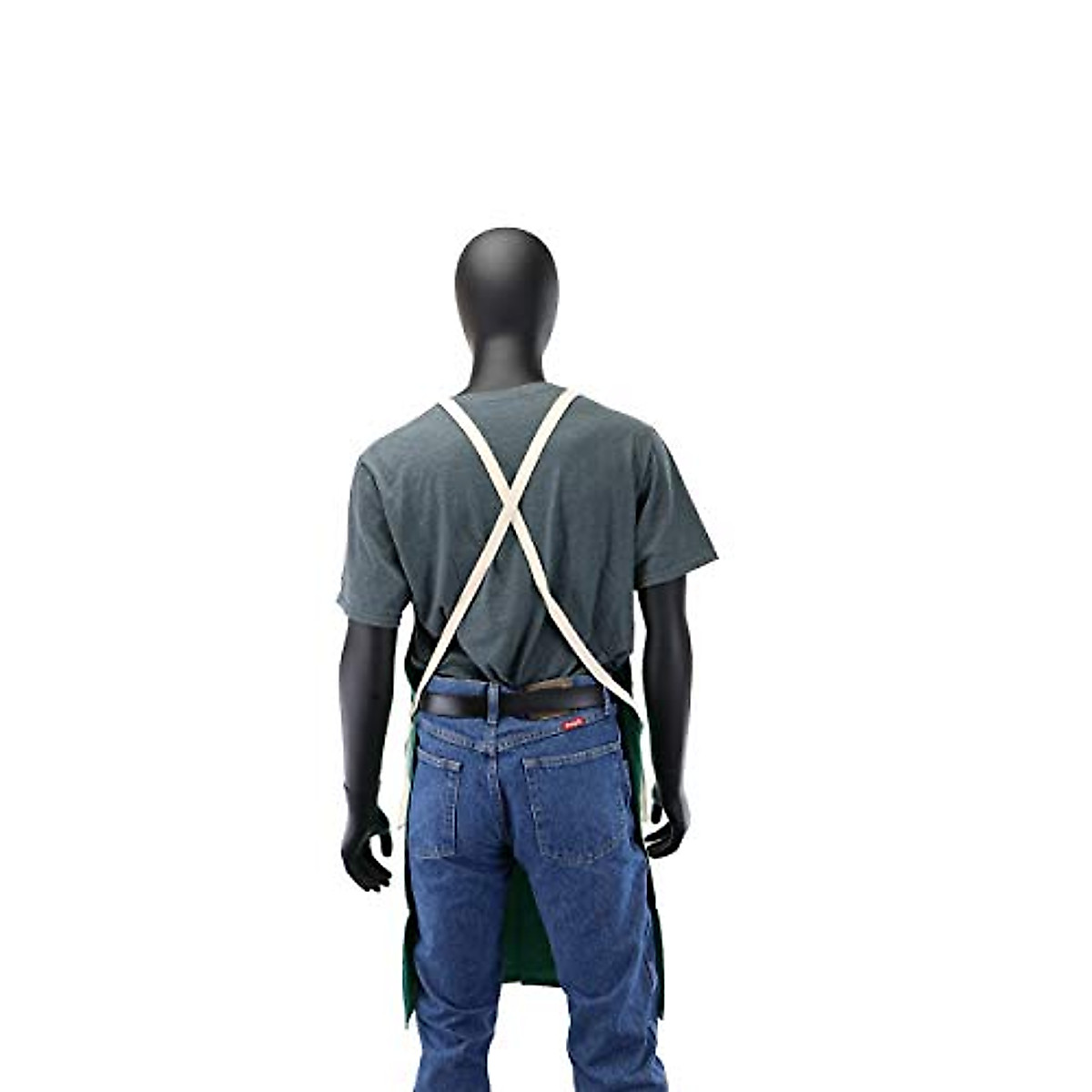 IRONCAT unisex adult Bib Flame Resistant Welding Apron, Blue, 24 x 36 US