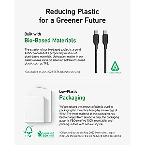 Anker 543 USB C to USB C Cable (140W, 6ft), USB 2.0 Bio-Nylon Charging Cable & 45W USB C Super Fast Charger, 313 Charger, Ace Foldable PPS Fast Charger Supports Super Fast Charging 2.0