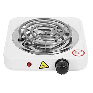 1000W Electric Burner, Electric Heater Stove, Stainless Steel Burner, Electric Stove, Portable for Home Dormitory Cooking Boiling Water