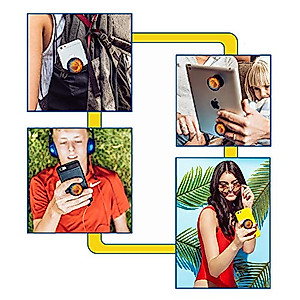 Ufbara Water Fire Basketball Phone Finger Expanding Stand Holder Kickstand Hand Grip Widely Compatible with Almost All Phones and Cases