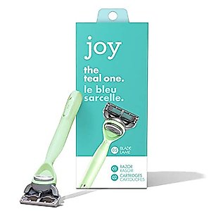 Joy. The Teal One, Teal Razor with 2 Cartridges