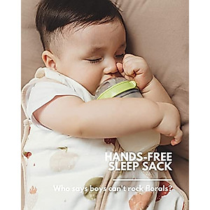 Nightingale Muslin Baby Sleeping Bags - Comfy Sleep Sack and Wearable Blanket for Newborn Babies & Toddlers - Safe & Soft Swaddle Cloth - Starry - 18-24M