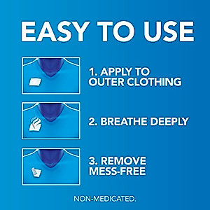 Vicks VapoPatch, Wearable Mess-Free Aroma Patch, Soothing & Comforting Non-Medicated Vapors, for Adults & Children Ages 6+, 5ct (4 Pack)