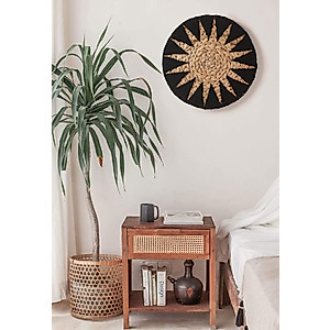 IOWER Woven Wall Basket Decor Macrame Wall Hanging Boho Placemats Home Boho Wall Décor 12"