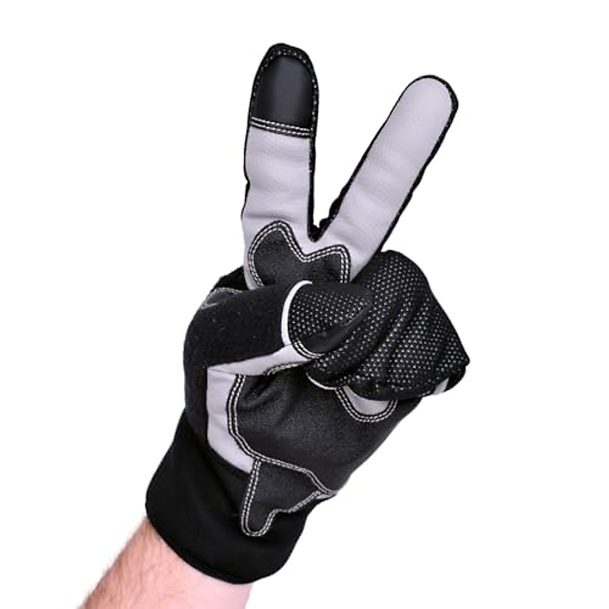 Planet Bike Borealis Gloves, MTB, ATB, Road Bicycle Gloves, 3 in 1 Design, Ideal for Fall, Winter, or Early Spring Riding, Lobster Design Outer Shell, Inner Fleece Gloves, Small, Black