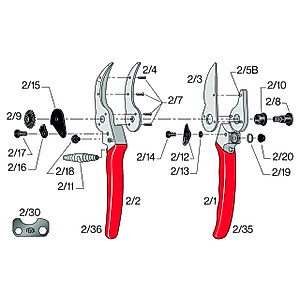 FELCO F-2 068780 Classic Manual Hand Pruner, F 2