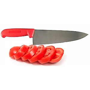 Cozzini Cutlery Imports 8" Chef Knife Assorted Colors and Packs - Razor Sharp Commercial Kitchen Cutlery - Cook's Knives (Mixed - 1 of Each Color)